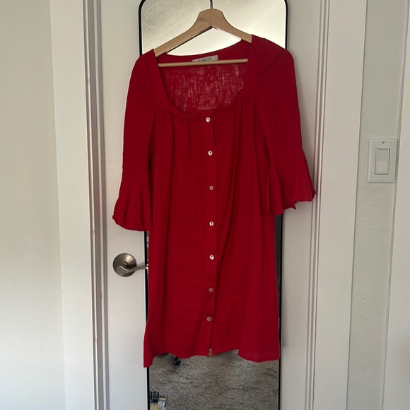 Sleeper | Dresses | Sleeper Jane Red Mini Dress | Poshmark